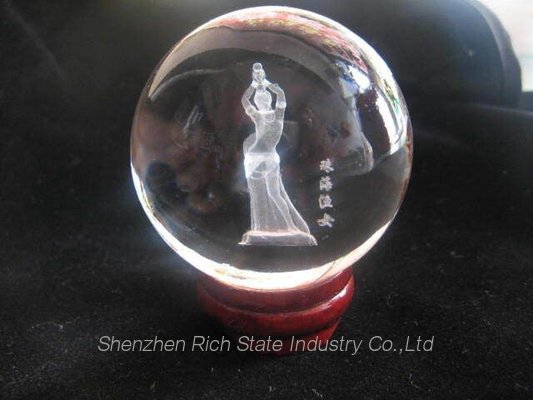 Crystal (K9) laser inner carve