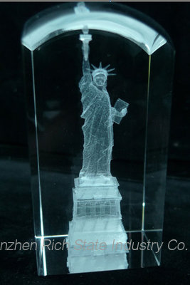 Crystal 3D laser inner carve