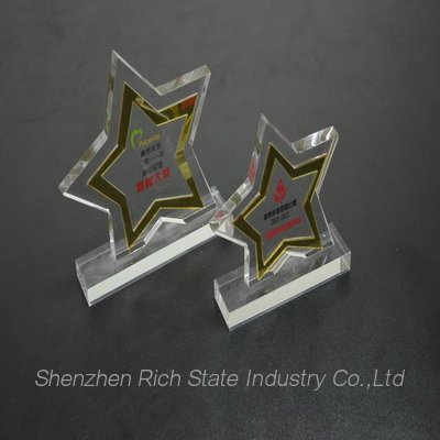 Acrylic resin trophy