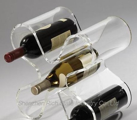 Perspex Wine Display, Acrylic Wine Holder,  Acrylic Wine Rack