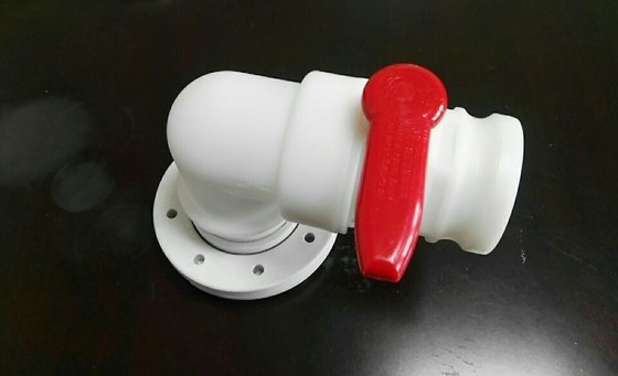 food grade flexitank valves, ball valves, butterfly valves, L shape valves