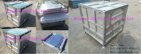 Foldable Iron IBC with capacity ffrom 800 liters to 1200 liters Reusable ADA Flexitank