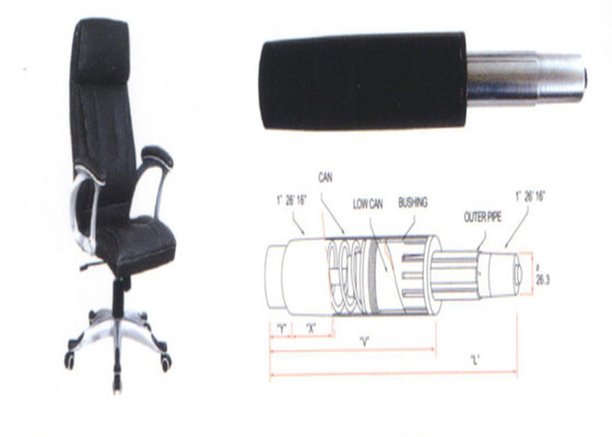 Height Adjustable Chair Lift Cylinder for Game room chairs , Micro Gas Springs