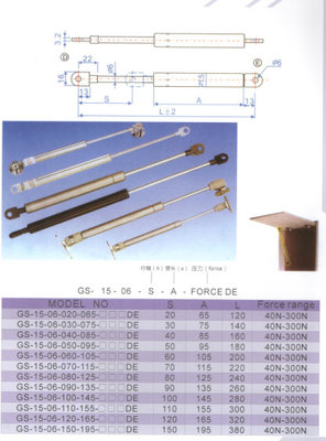 Jewell Cabinet heavy duty gas struts / office furniture hardware