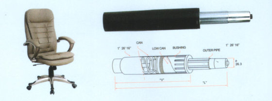 132mm Black Auto - return Auto-lift  Chair Lift Cylinder for Bar stools