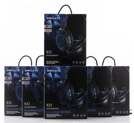 SH32 Bluetooth Headphones 5.0 Wireless Headsets Folding TF Card FM Handsfree Headphone Factory Sales