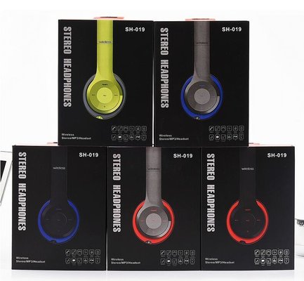 SH019 5.0 Wireless Bluetooth Headphones Folding TF Card FM Handsfree Stereo Headsets