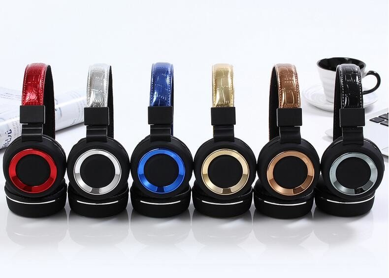 SH32 Bluetooth Headphones 5.0 Wireless Headsets Folding TF Card FM Handsfree Headphone Factory Sales