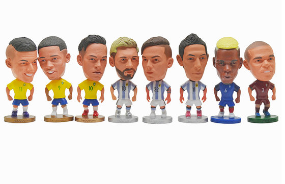 customized football star player statue figurine 2018 russian football star figurine World Cup gift souvenirs