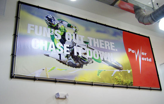 one way vision / huge Vinyl Banner Printing for advertising / outside billboard banner