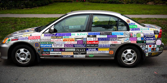 PVC-Vinyl-  kundenspezifisches   buntes Selbstkörper-Abziehbilder   für   Automobil-Türdekoration