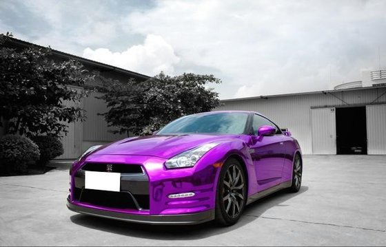 matt film auto sticker Chrome Vinyl Car Wrap for automotive decoration