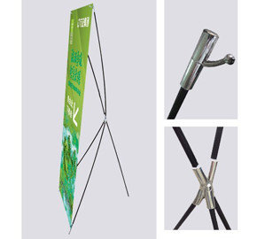 Backdrop Fabric Dye Sublimation Printing portable banner stands with Aluminum Tube