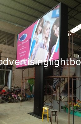 Double sided Scrolling light box with pole supplier