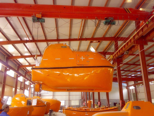 2017 MED Certificate 50 Persons Totally Enclose Lifeboat and davit  Manufacturer In China