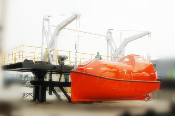 2017 MED Certificate 50 Persons Totally Enclose Lifeboat and davit  Manufacturer In China