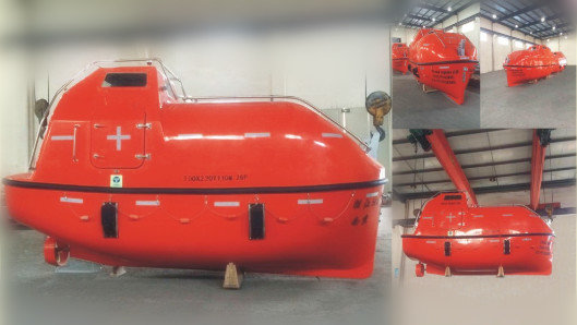 2017 MED  Certificate FRP 100 Persons Totally enclosed lifeboat and rescue boat manufacturers CHINESE COMPANY