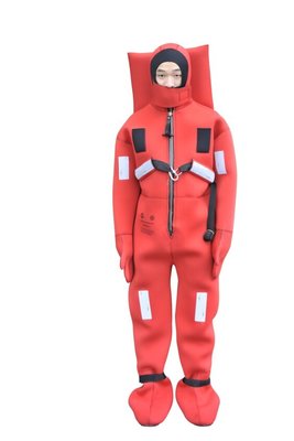 142N CR Expanded Neoprene Composite Cloth SOLAS Marine Lifesaving Suit For Sale