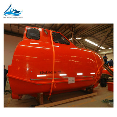 MED RINA Certificate FRP Solas Partially Enclosed Lifeboats and crane for sale