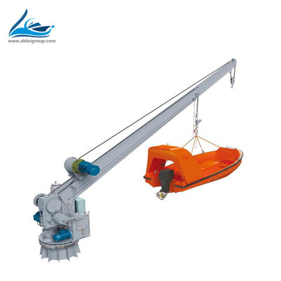 SOLAS MED RINA Certificate FRP free fall lifeboat and Freefall launching Davit For Sale
