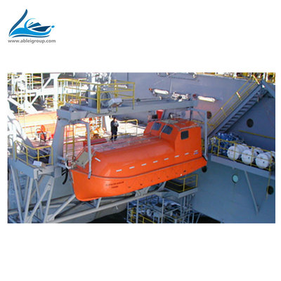 SOLAS MED RINA Certificate FRP Free Fall Lifeboat 20 Person and Launching For Vessel