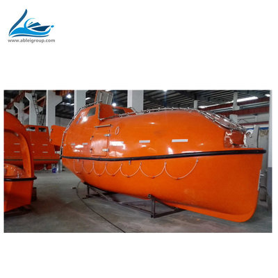EC SOLAS MED RINA Certificate FRP fully enclosed lifeboat 120 Person China Manufacturer