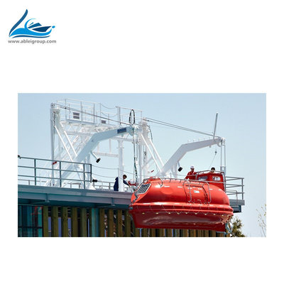 4.5M Used Rescue Lifeboat Solas Approved FRP Totally Enclosed Fast Rescue Boat For Sale