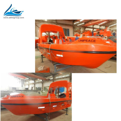4.5M Used Rescue Lifeboat Solas Approved FRP Totally Enclosed Fast Rescue Boat For Sale