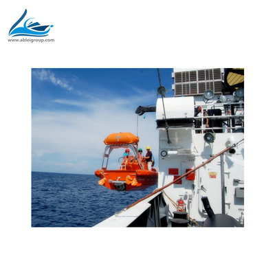 4.5M Fast Rescue Boats 6 Persons and Free Fall Lifeboat 15 Persons with Life Boat Davits SOALS Certificate For Sale