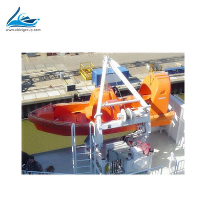 SOLAS Certificate ABS  Free Fall Lifeboat 21 Persons and Rescue Boat 6 Persons with Davit For Sale