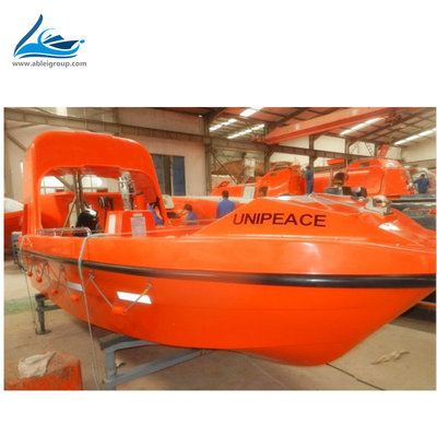 RS 5M 25 persons F.R.P. totally enclosed life boat 5.9M free fall lifeboat  rescue boat with davit for good prices