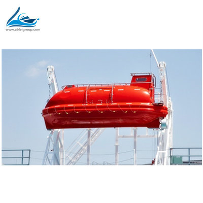RS 5M 25 persons F.R.P. totally enclosed life boat 5.9M free fall lifeboat  rescue boat with davit for good prices