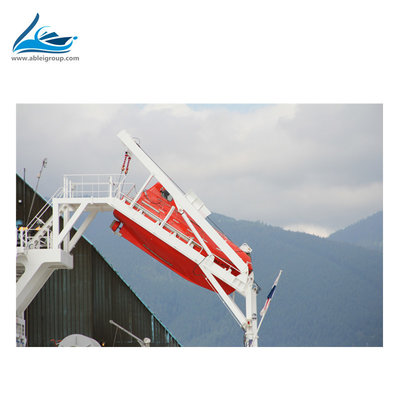 RS 5M 25 persons F.R.P. totally enclosed life boat 5.9M free fall lifeboat  rescue boat with davit for good prices