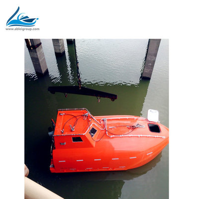 RS 5M 25 persons F.R.P. totally enclosed life boat 5.9M free fall lifeboat  rescue boat with davit for good prices