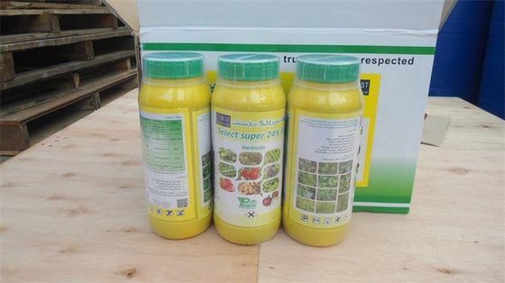 Paquet de pesticide d'herbicide, bouteille 1L dans le carton de couleur
