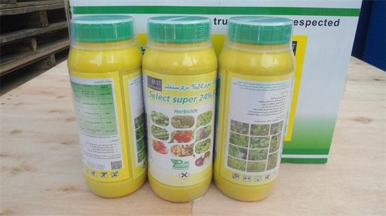 Paquet de pesticide d'herbicide, bouteille 1L dans le carton de couleur