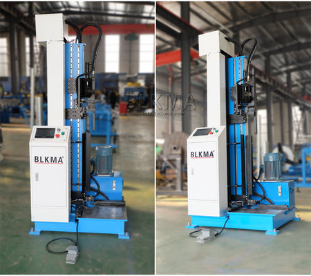 Hydraulic rectangle duct lock seam machine