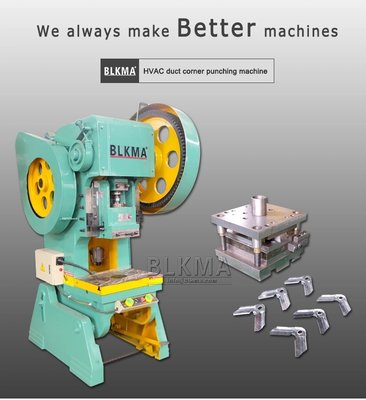 sheet metal hvac duct corner punching press machine