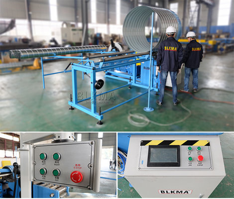 Spiral round pipe making machine, spiro ducting machine spiral tube former price