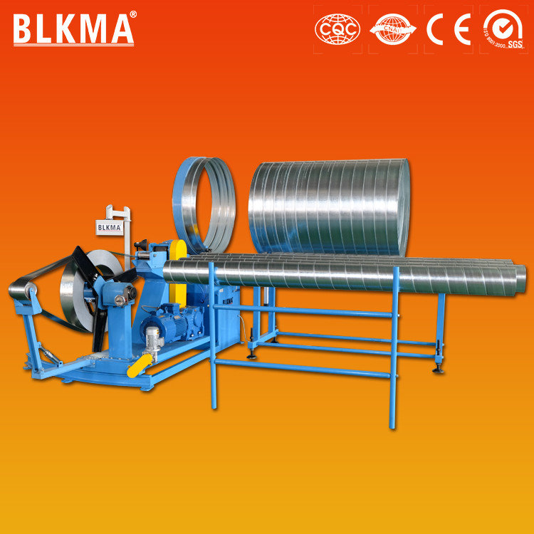 roll shear round sprial air duct pipe former machine factory price