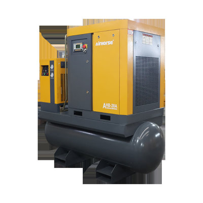 Wholesale portable 11kw screw air compressor with air dryer ,tank and filters 4 in 1 compressor machine price