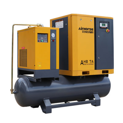 Airhorse Portable screw air compressor 7.5kw,10hp combined with dryer,air tank and line filters