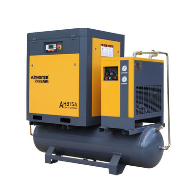 ASME Approved 7.5KW 10HP portable Rotary Screw Air Compressor Prices With 300/500 Liter Tank And Dryer