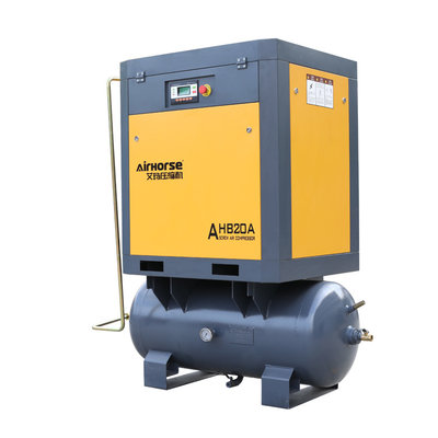 China manufacture 15kw 20hp screw type air compressor with 300L/500L air tank