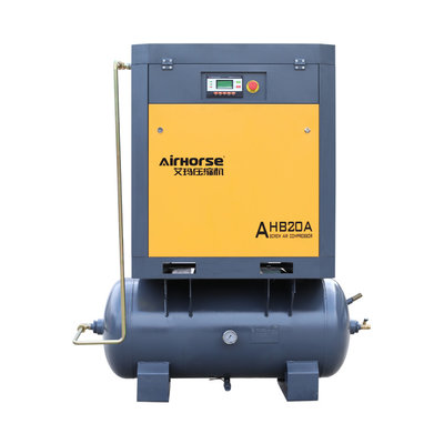 China manufacture 15kw 20hp screw type air compressor with 300L/500L air tank