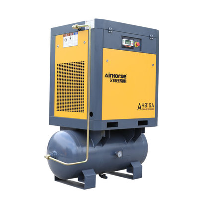 Factory manufacture 11kw screw air compressor with air receiver 300L