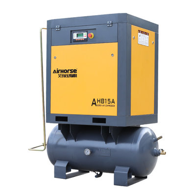 Factory manufacture 11kw screw air compressor with air receiver 300L