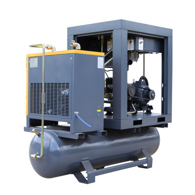 Hot selling ISO standard screw air compressor with air dryer and tank