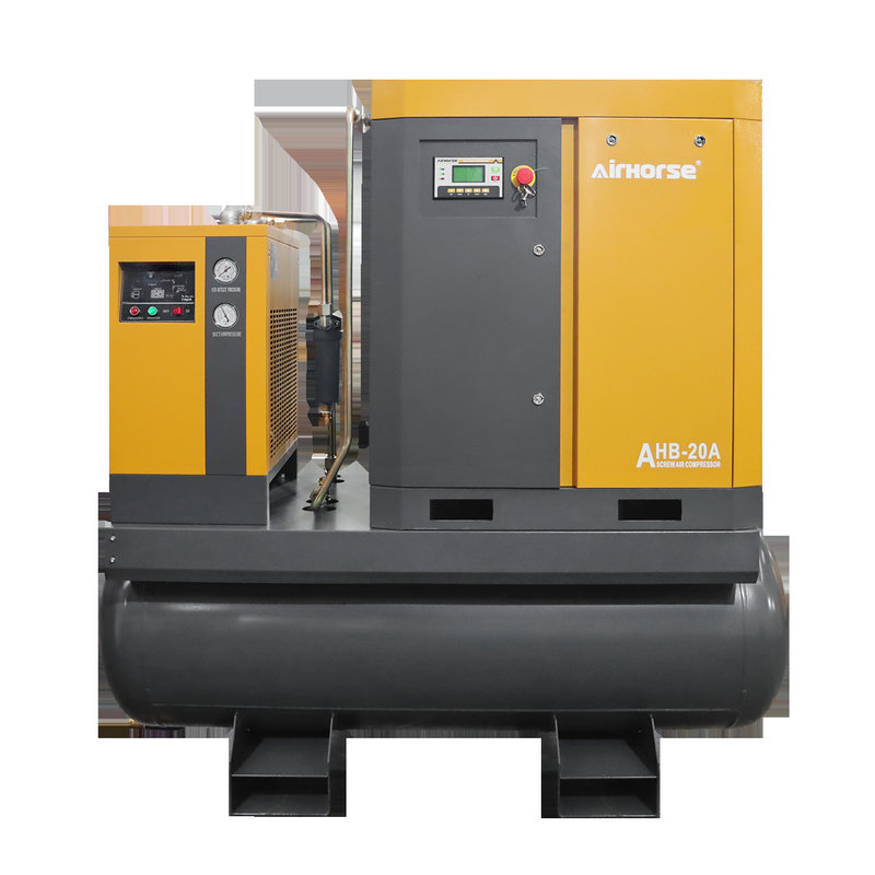 Wholesale portable 11kw screw air compressor with air dryer ,tank and filters 4 in 1 compressor machine price
