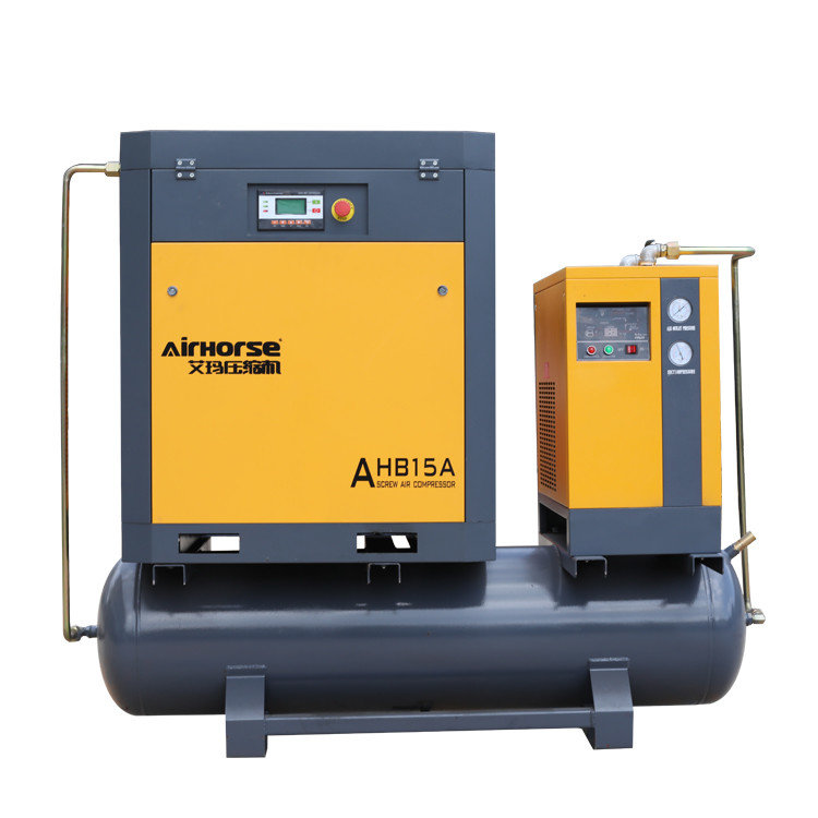 Airhorse Screw Air Compressor combined with air dryer tank and air filter 11kw 8bar 10bar